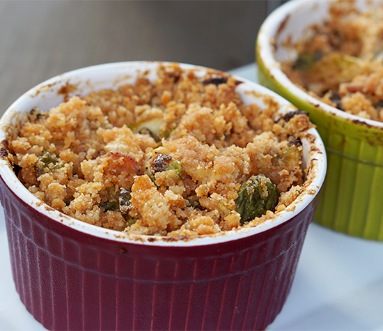 Au Gratin Turkey Bacon Brussels Sprouts (FM)