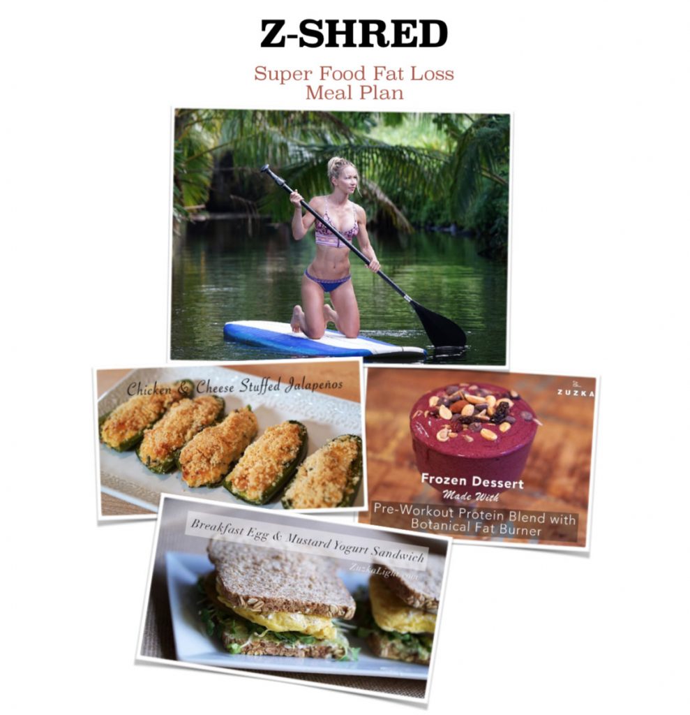 Z-Shred Super Food Meal Plan – Online Program