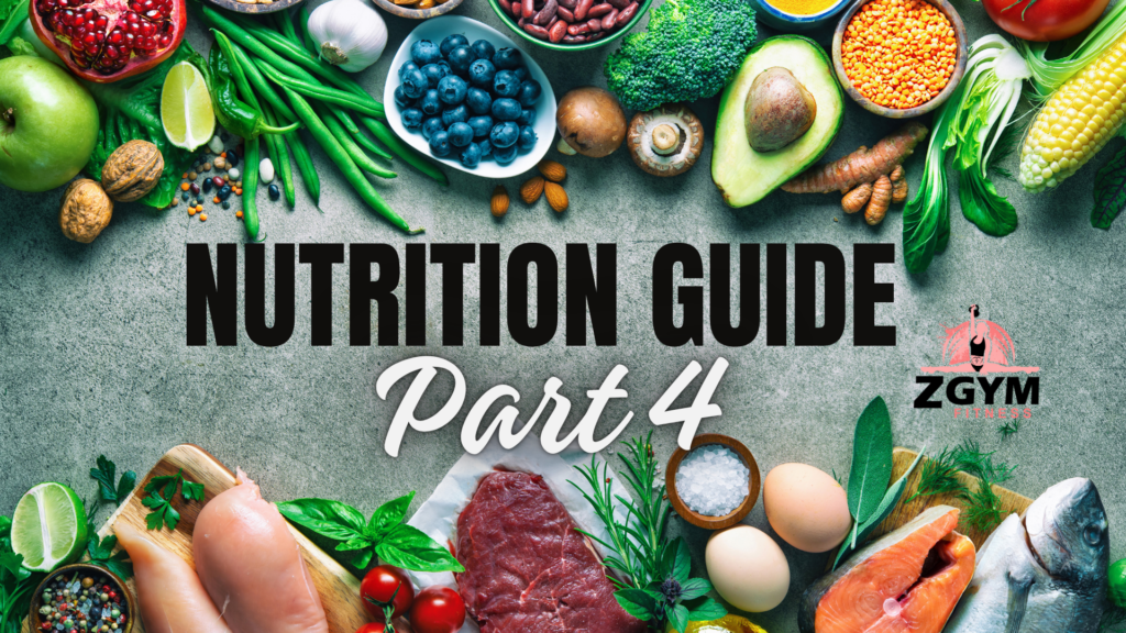 ZGYM’s Nutrition Guide Part 4 – How to Build Your Daily Meal Plan